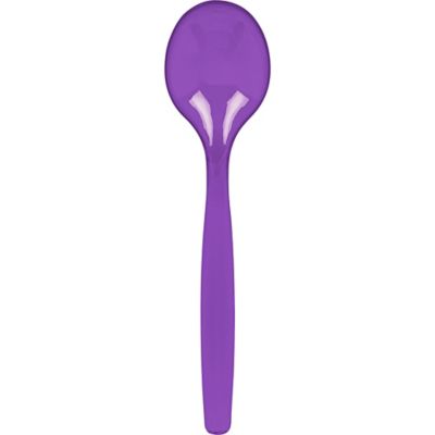 Purple Plastic Serving Spoon 9 1/2in - Party City
