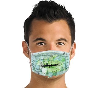 Toxic Zombie Surgical Mask - Party City