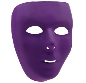 Basic Purple Face Mask 7in x 7in - Party City