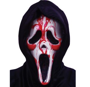 Dripping Blood Ghost Face Mask - Party City
