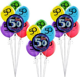 The Party Continues 50th Birthday Balloon Kit - Party City
